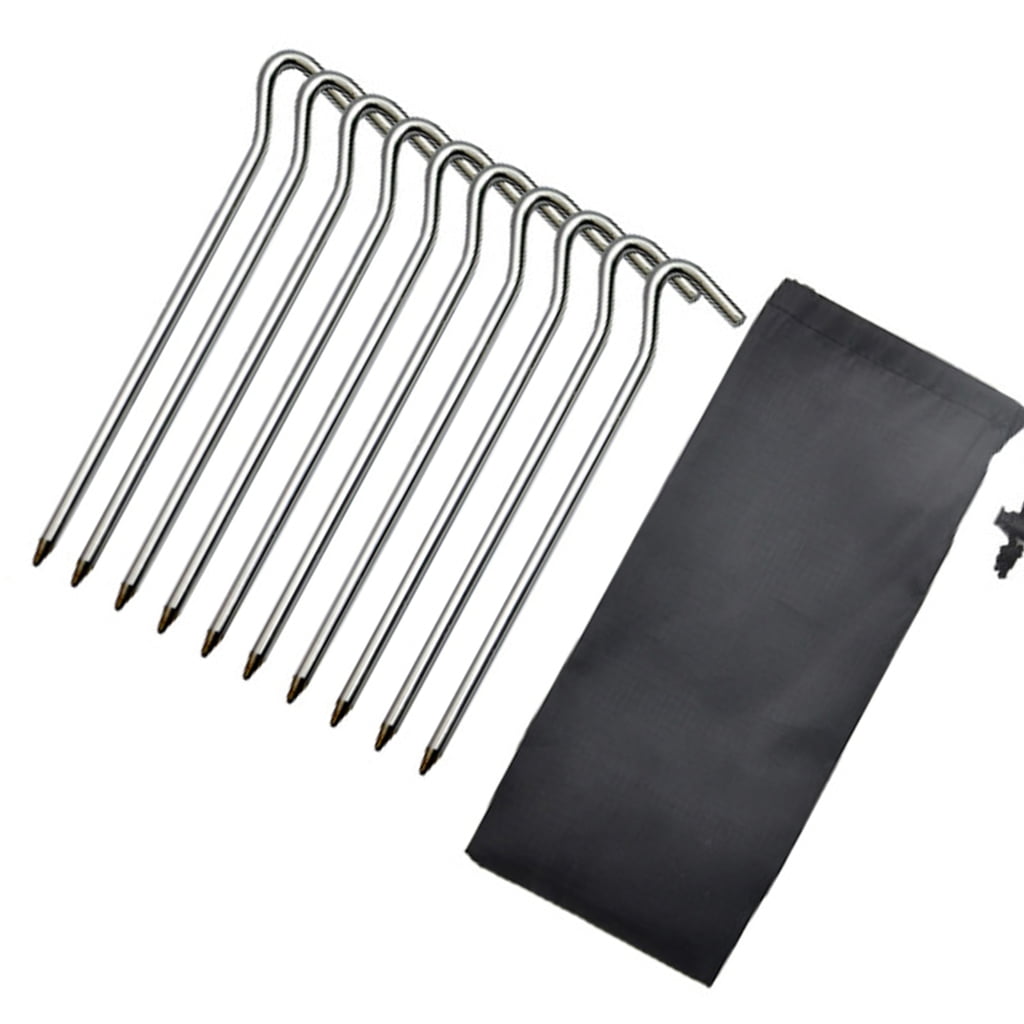 YIEMEEN Tent Pegs Beach Tent Pegs Canopies Stake High Strengths Steel ...