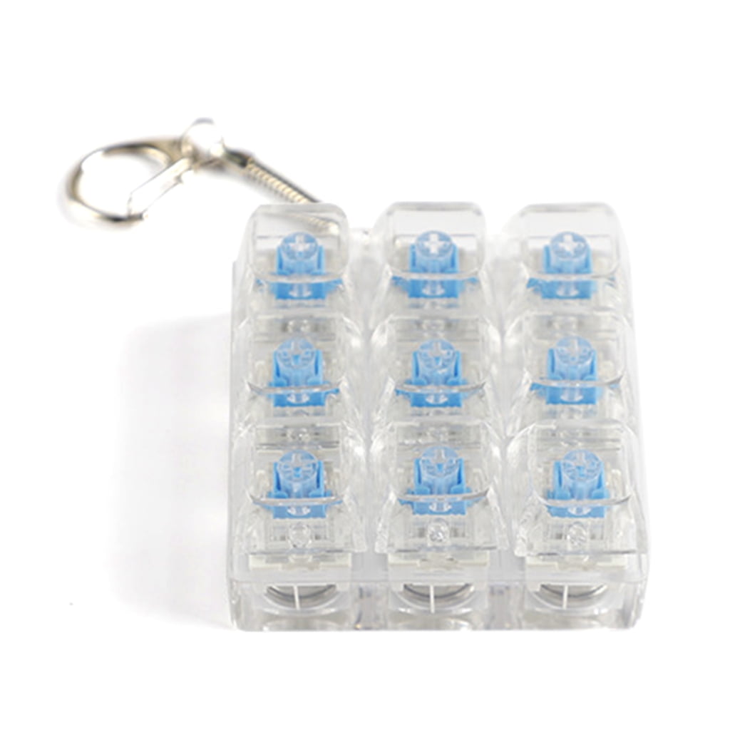YIEMEEN Transparent Colored Keyboard Switches Tester Keyring With ...