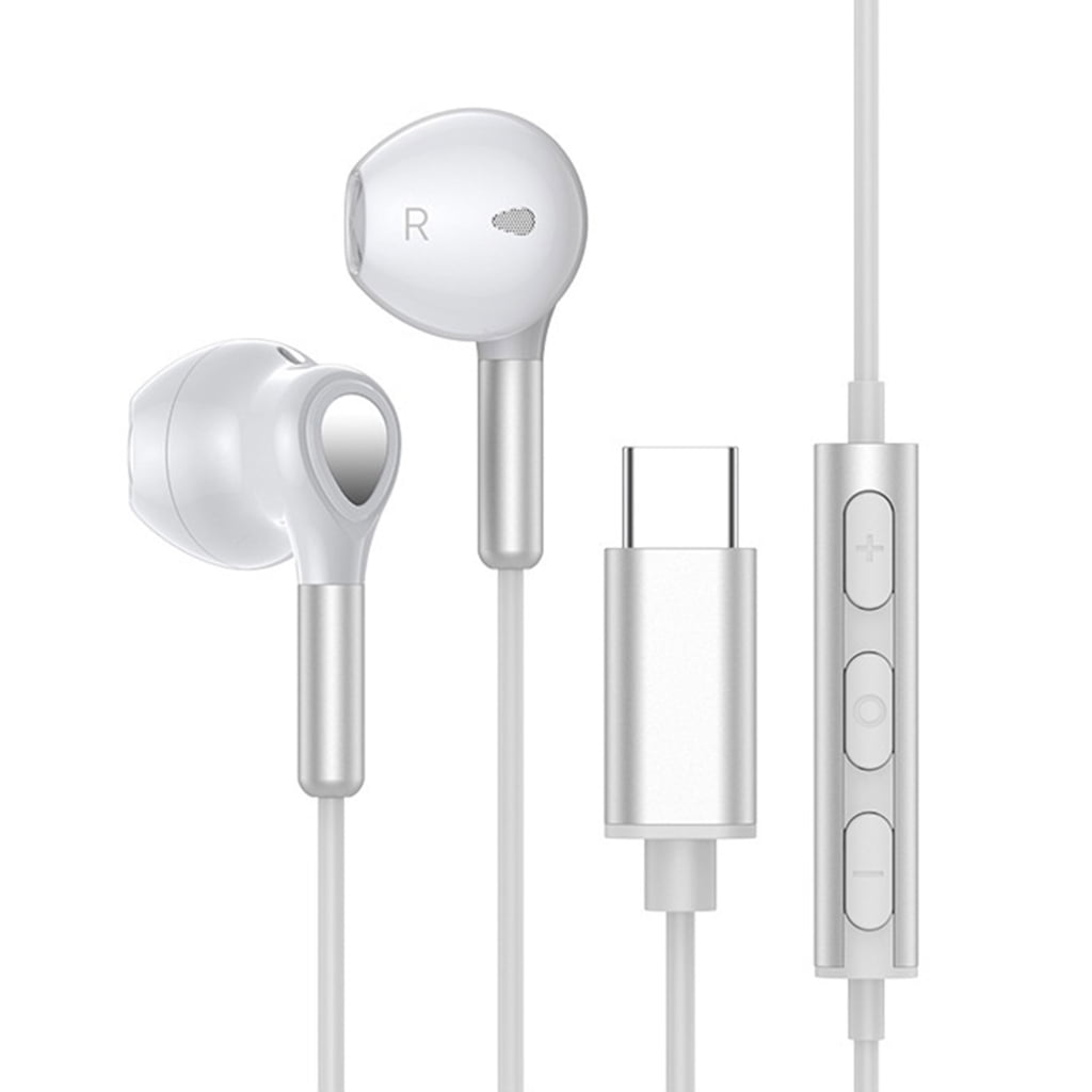 YIEMEEN Type-C Metal Earphone Earpiece Volume Control Wire Control ...