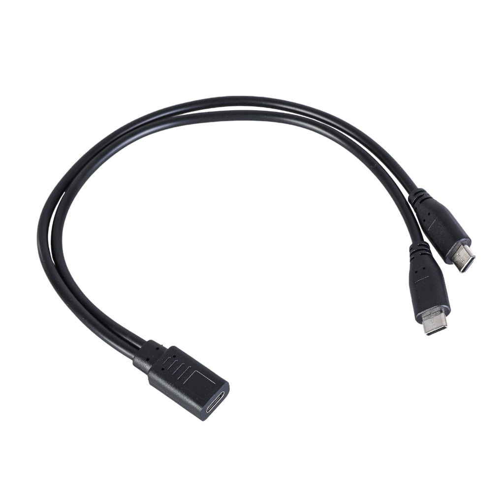 YIEMEEN Type C to Type C 1 to 2 Splitter Cable Charge Two Type C ...