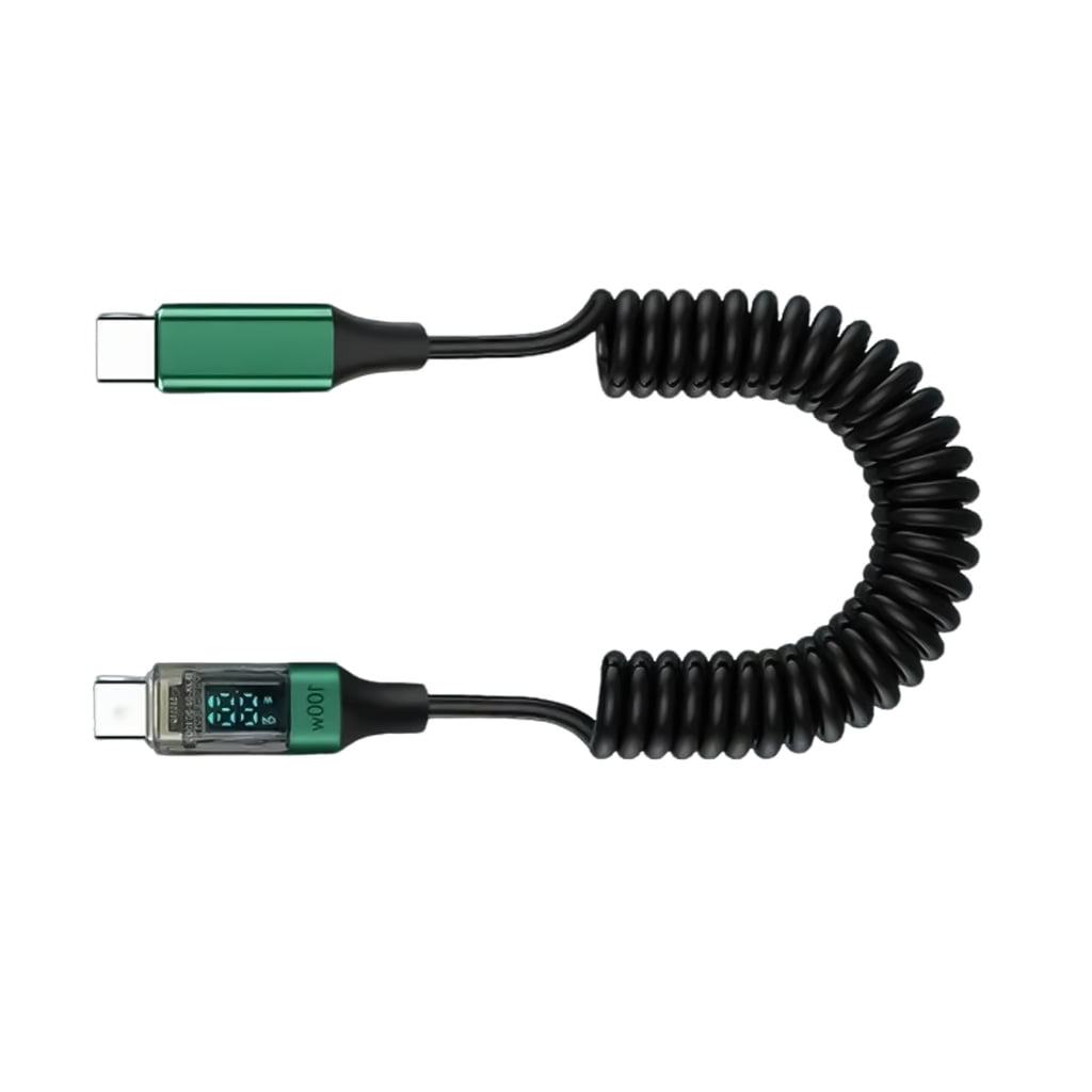 YIEMEEN USB C Data Cable with Power Output Display, PD100W Charging ...