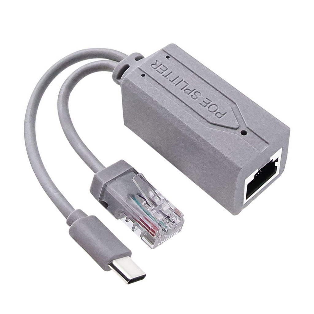 YIEMEEN USB C PoE Splitter USB C 48V To 5V 2.4A For Long Distances ...