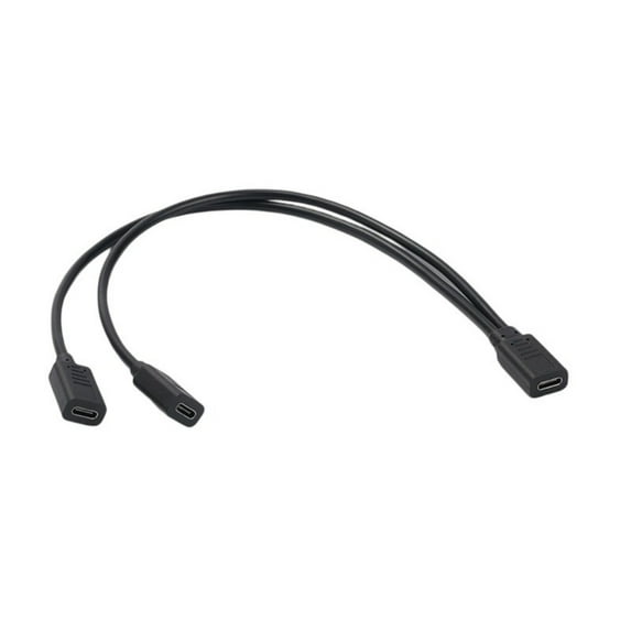 YIEMEEN USB C Splitter USB C to USB C Female Adapter USB Y Splitter Cable USB C Port Hub ...