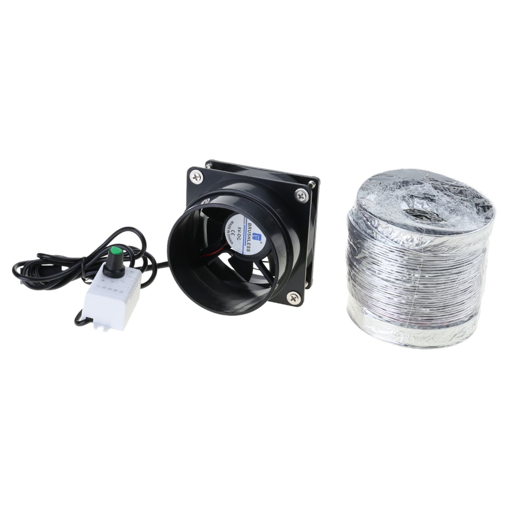 YIEMEEN USB Exhaust Fan Duct Air Ventilation Blower Window Extractor ...