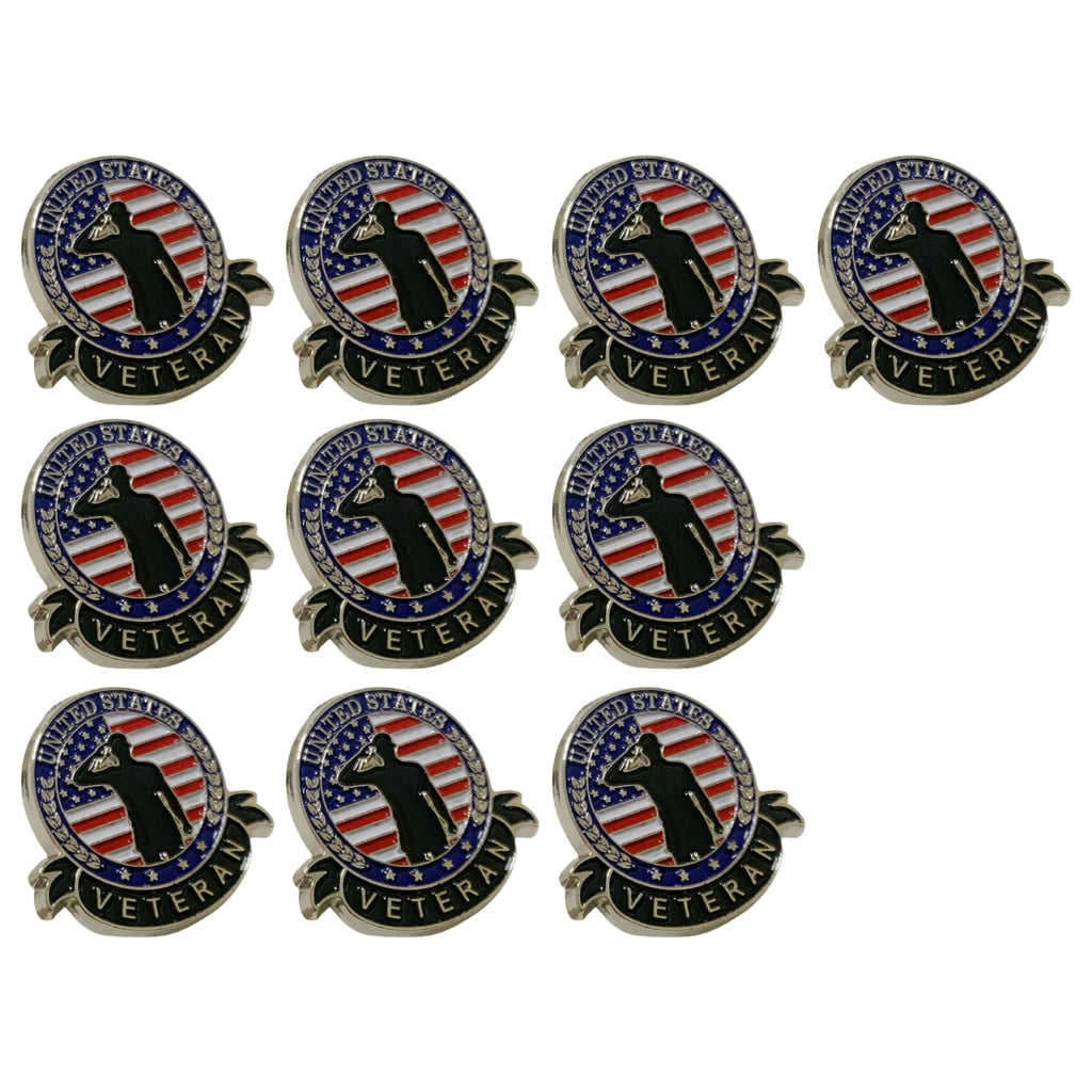 YIEMEEN Veterans Recognition Pins Sturdy Alloy for Fashion Collectors ...