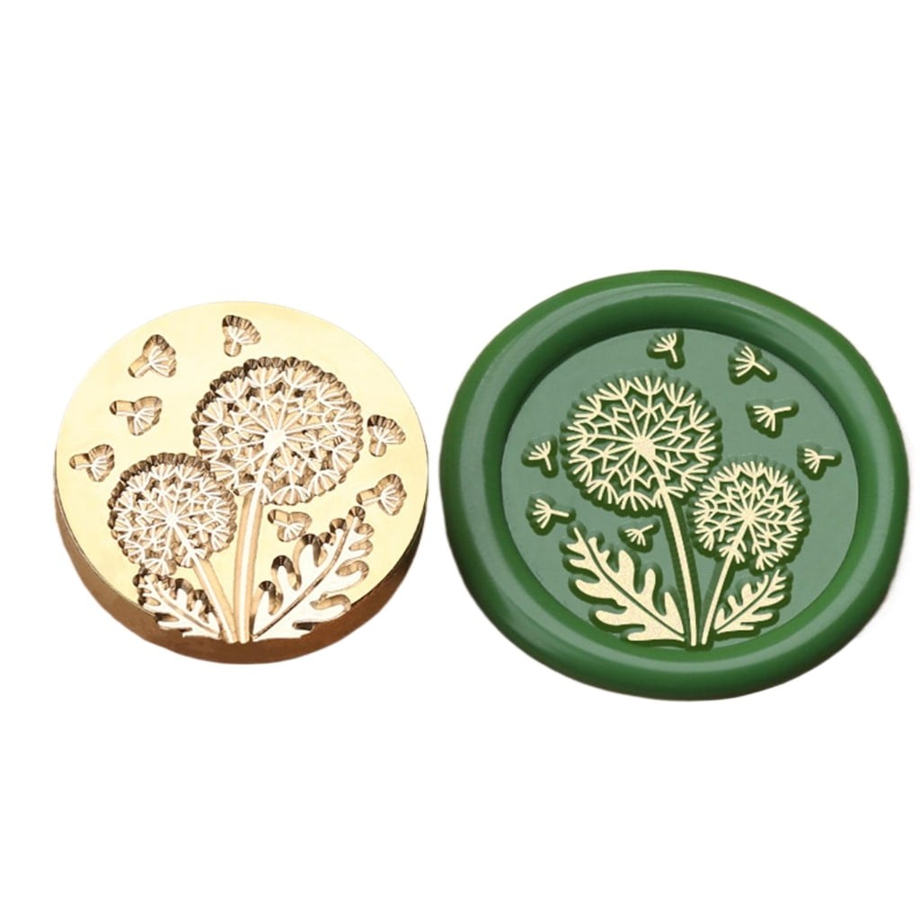 YIEMEEN Vintage Seal Stamp Head with Leaf Plant Pattern for Seal ...