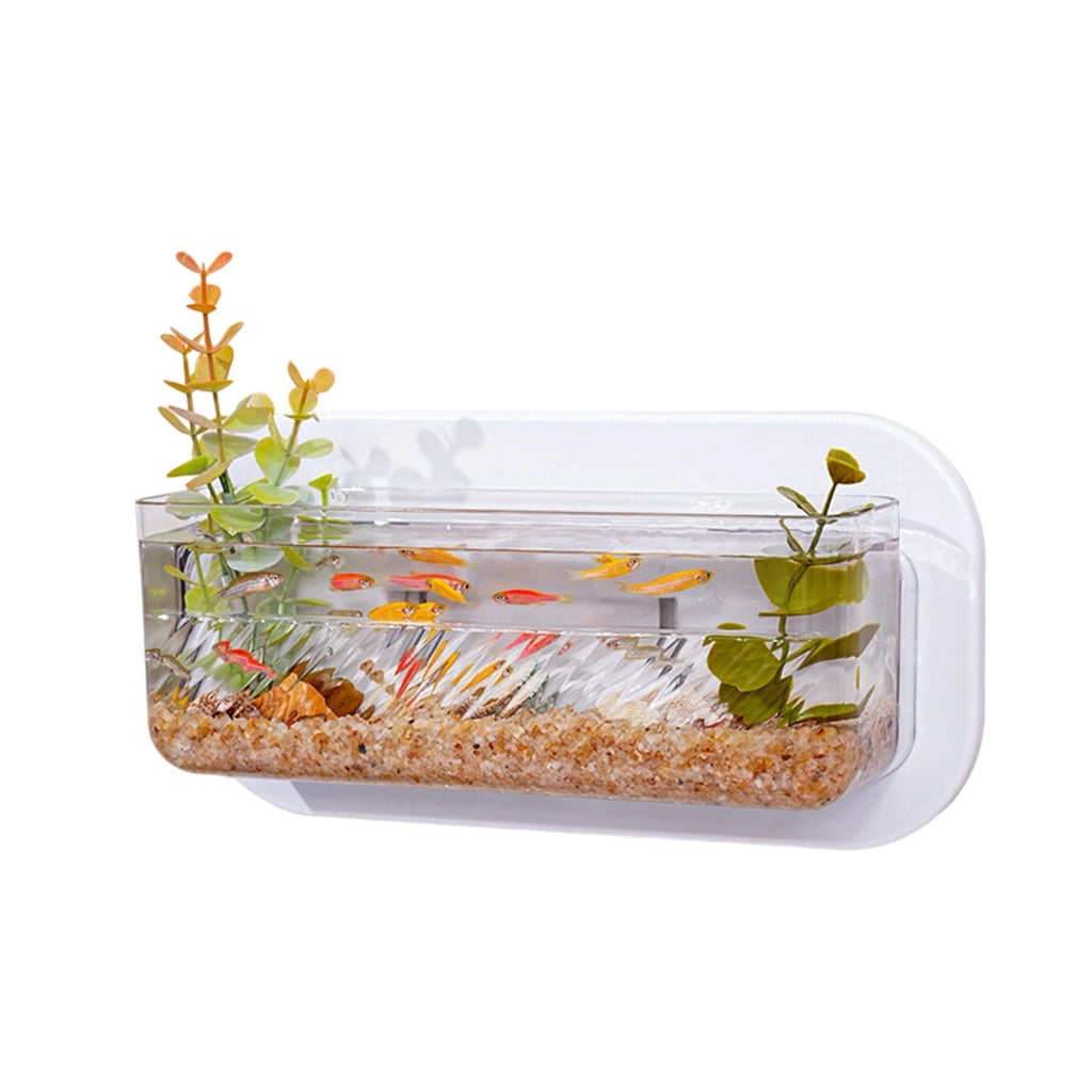 YIEMEEN Wall Hanging Aquariums Tanks Office Wall Fish Tanks Wall ...