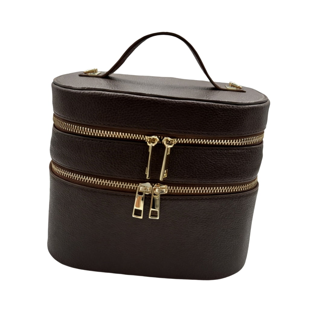 YIEMEEN Waterproof Cosmetic Case Containing Double Zippers And Shoulder ...
