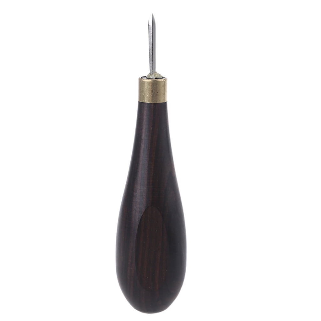 YIEMEEN Wood Handle Scratch Awl Tool, Leather Craft Cloth Pin Punching ...
