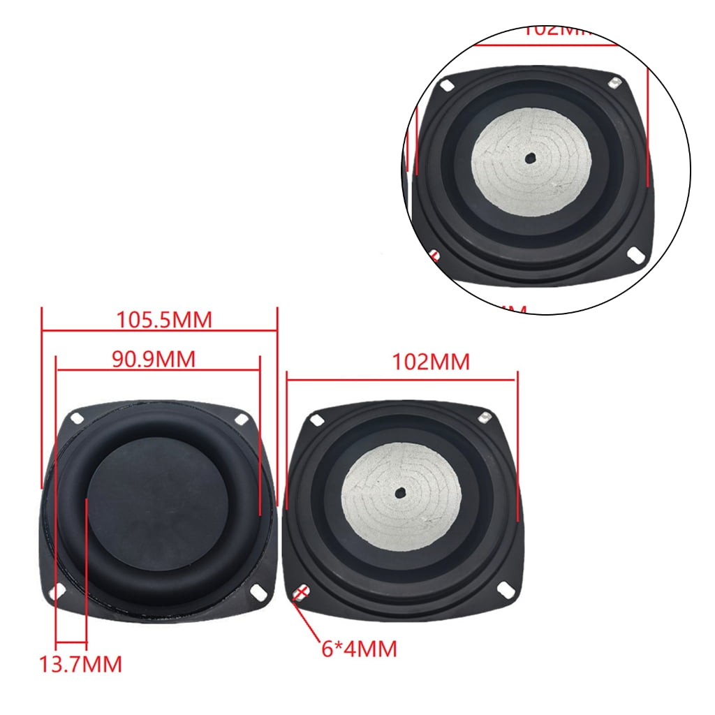 YIEMEEN Woofer Vibrating Membrane Loudspeaker Membrane Passive Bass ...
