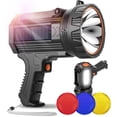 YIERBLUE Spotlight Flashlight: Portable, 300000 Lumen, Solar & USB ...
