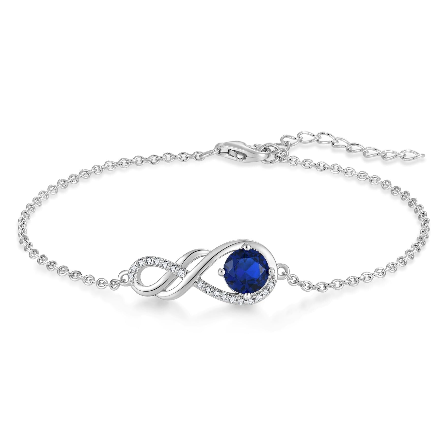 YIFSIY Infinity Symbol Bracelet for Women 925 Sterling Silver ...