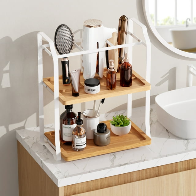 YIGII 3 Tier Vanity Top Organize Shelves, Bathroom Countertop Storage ...