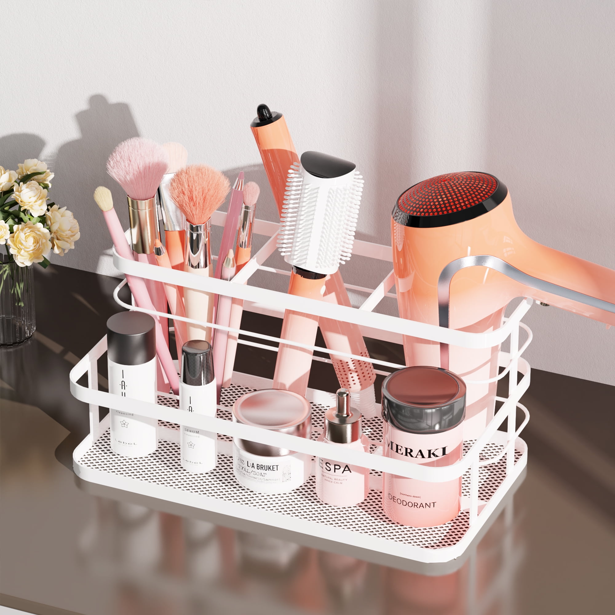 YIGII Hair Tool Organizer/Hair Dryer Holder - Bathroom Organizer ...