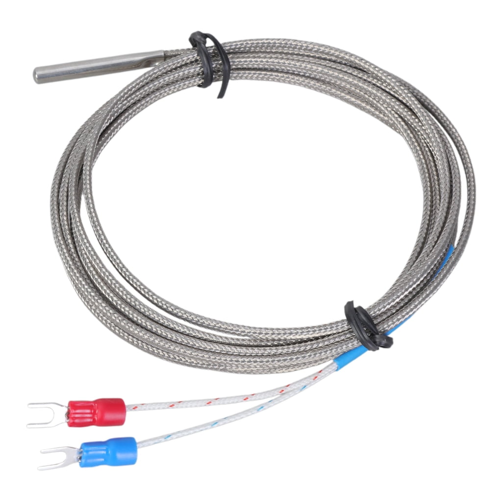 YIGSECU 1/2/3/4/5m Braided Cable 30x4mm Thermocouple Probe 0-400 ...