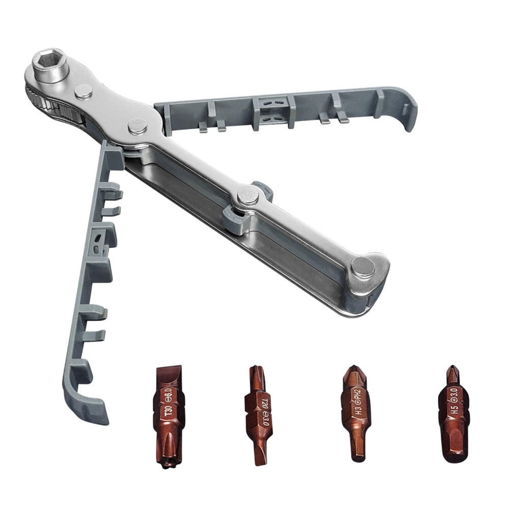 YIGSECU 1/4” Ratcheting Screwdriver Set Right Angled Screwdriver ,90 ...