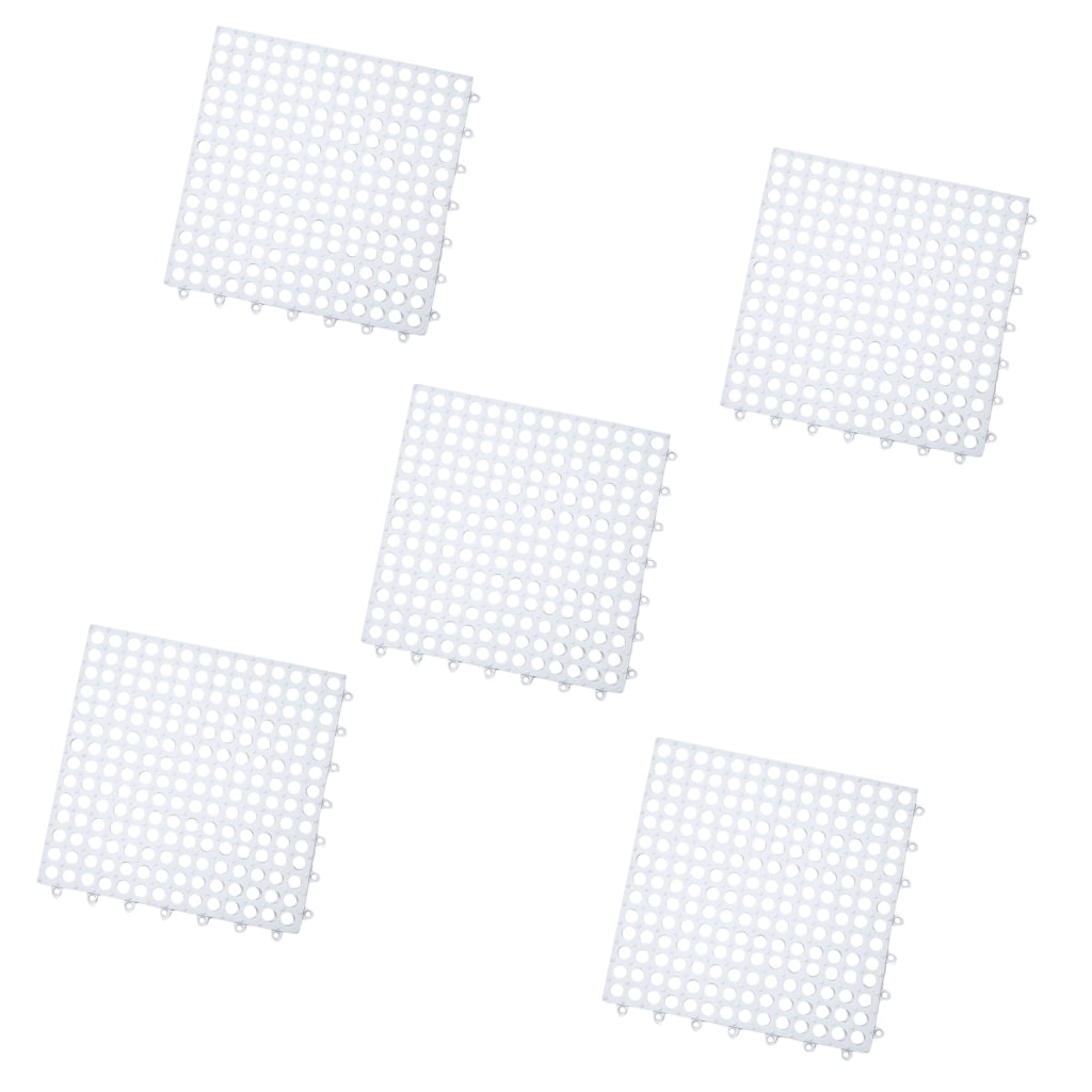 YIGSECU 1/5/10pcs Spliceable Floor Mat cInterlocking Hollow Hydrophobic ...