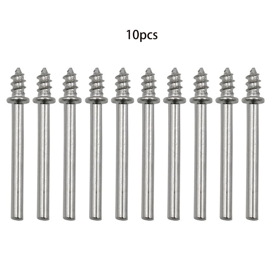 YIGSECU 10 Pcs Shank Screw Rotary Handle Mandrel Grinding Polishing Fit ...