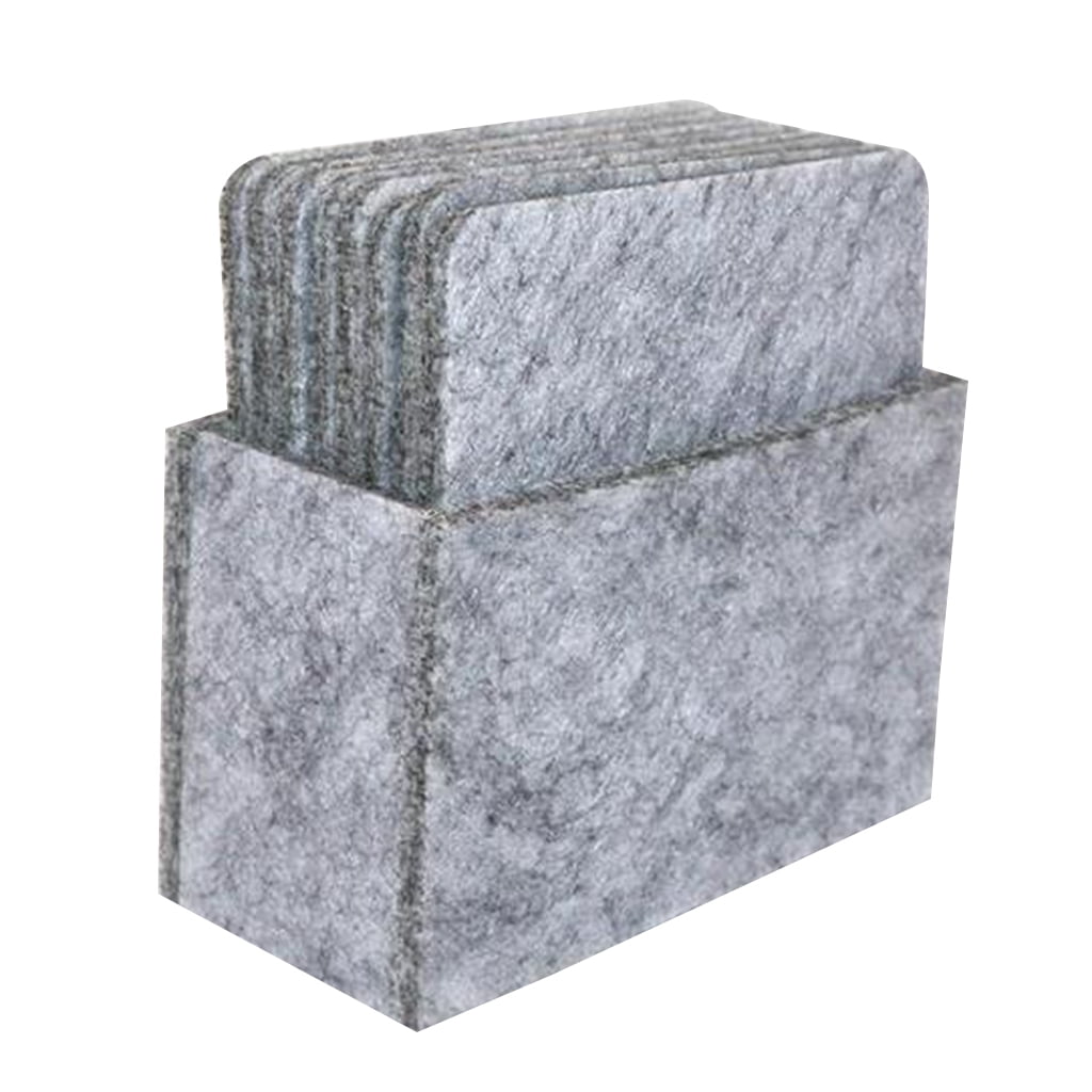 YIGSECU 10 Pieces Felt Material Design Cup Coasters Cup Mats Table ...