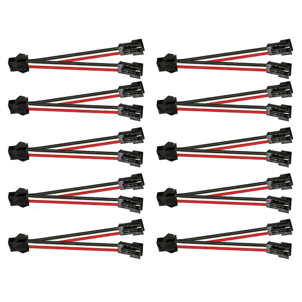 YIGSECU 10Pcs Male to Female Plug Terminal Wire Connector Line Cable ...