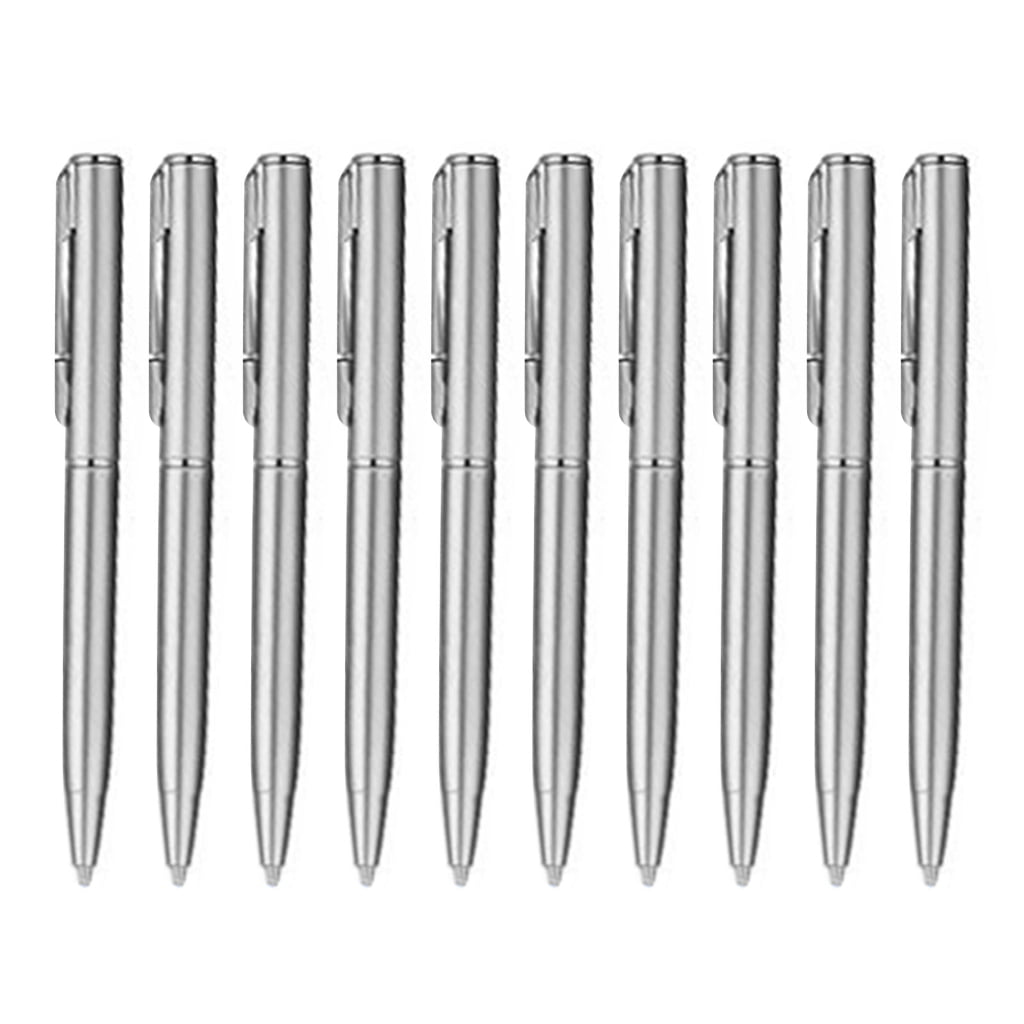 YIGSECU 10Pcs Metal Ballpoint Pen Twist Action Ballpoint Pen Business ...