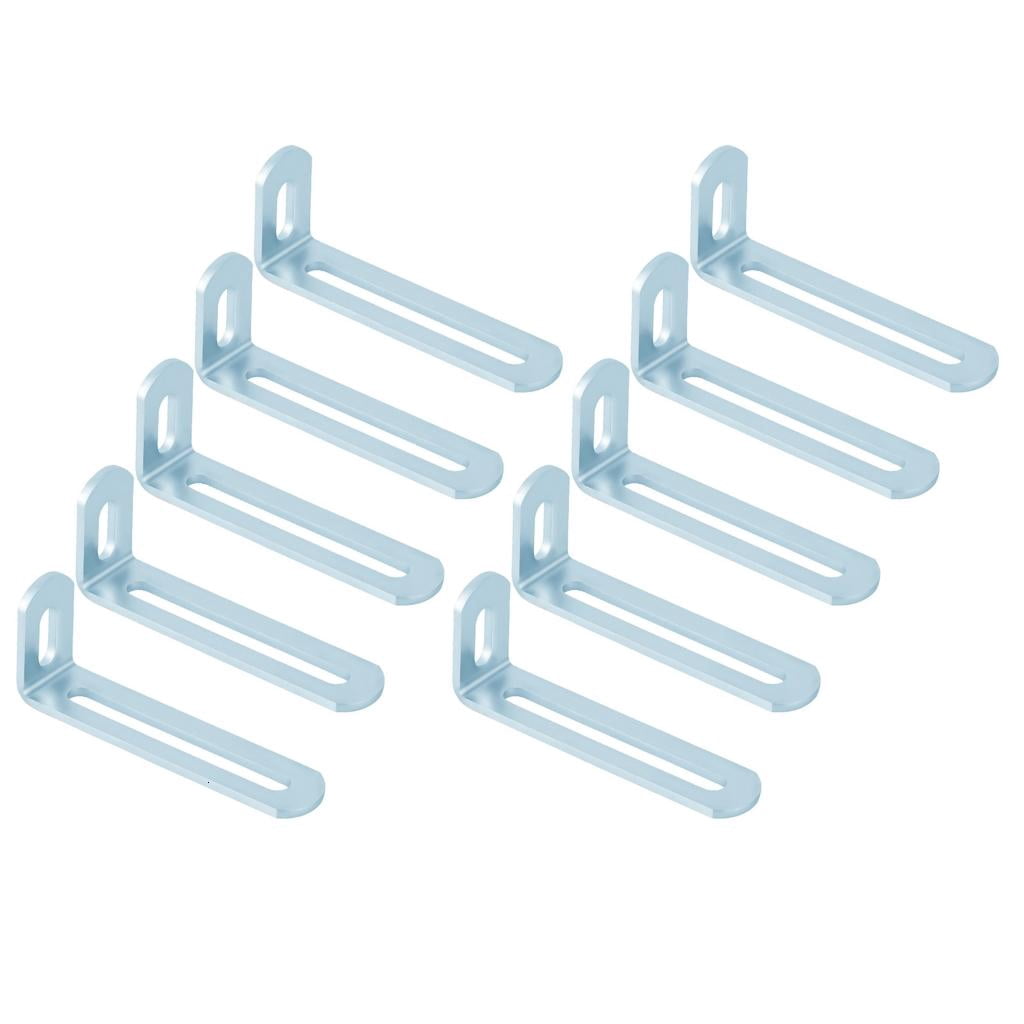 YIGSECU 10Pcs Right Angles Steel Brackets L Shaped Fixer Furniture ...