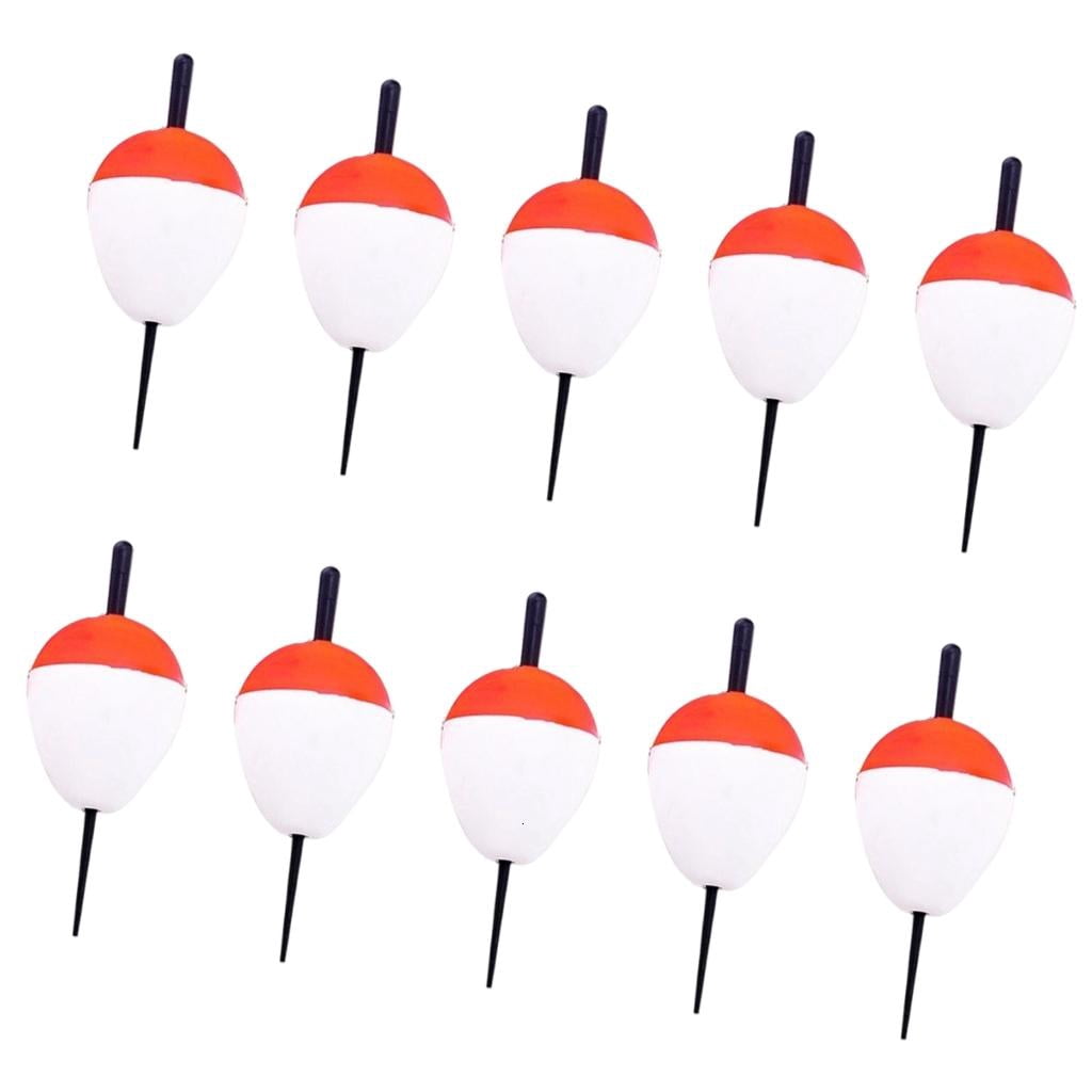 YIGSECU 10Pcs Sea Rock Fishing Striking Float Red And White Foam Sea ...
