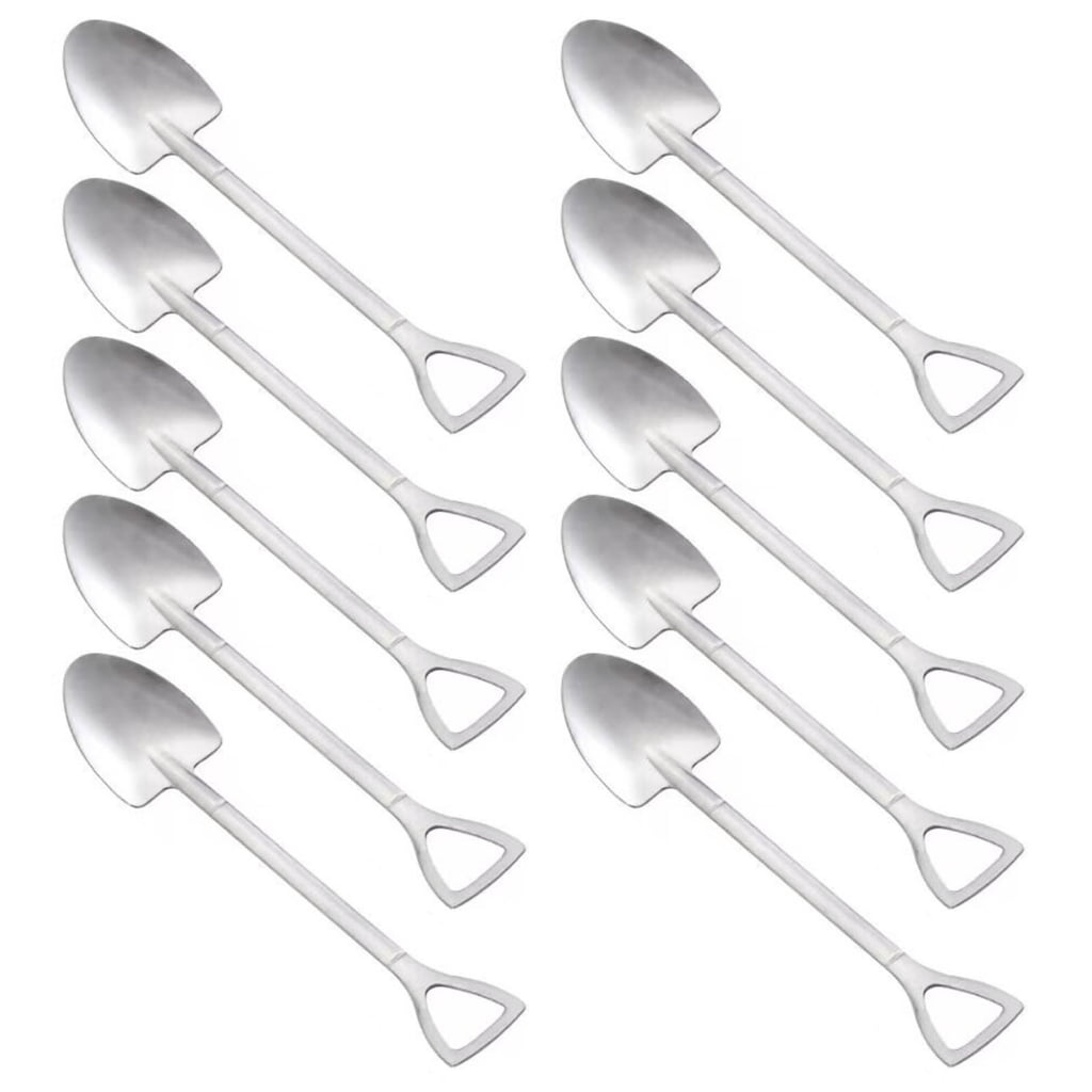 YIGSECU 10Pcs Spoon Ice Cream Spoon Practical Spoon Set for Campings ...