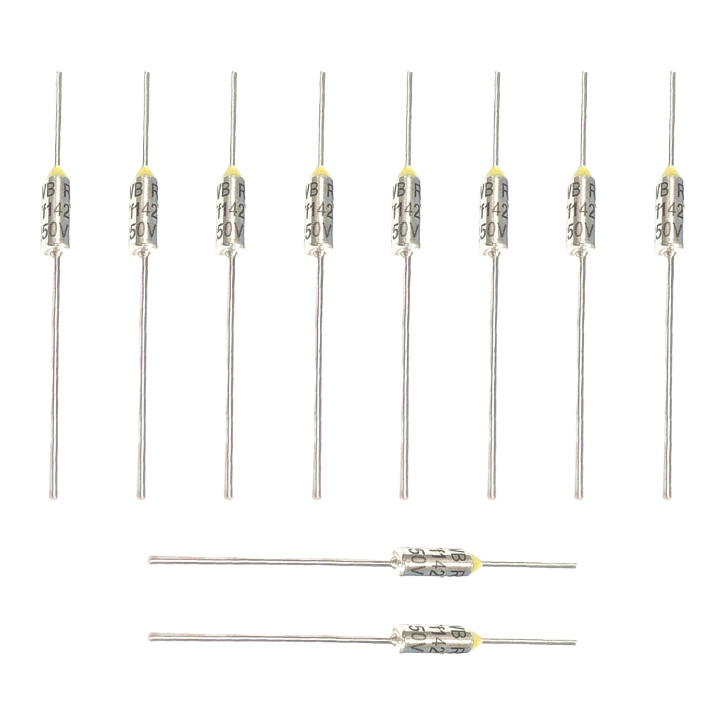 YIGSECU 10Pcs Thermal Fuses 250V 10A 65-84℃ Temperature Fuses Cutoffs ...