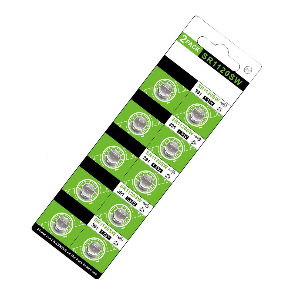 YIGSECU 10pcs/20pcs AG8 LR1120 Button Battery Reliability Coin Cell ...