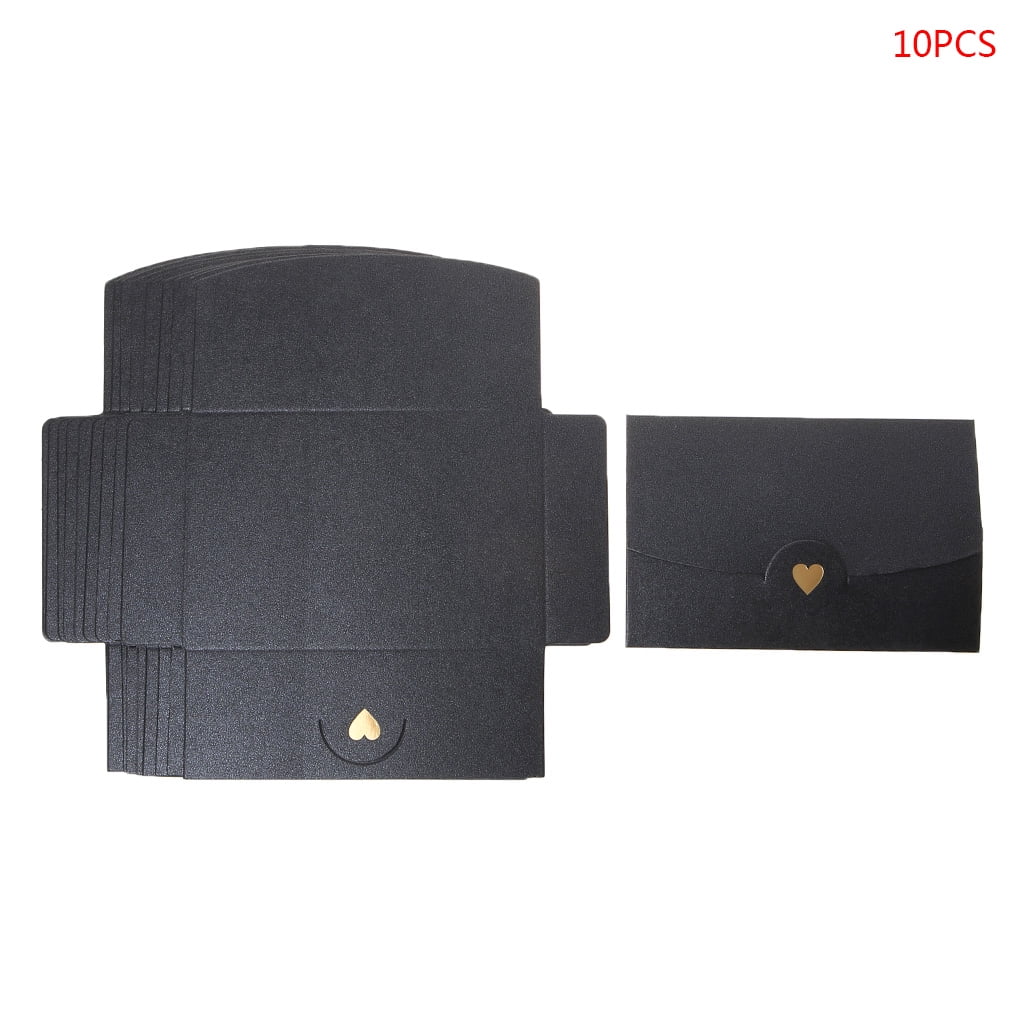 YIGSECU 10pcs Heart Retro Paper Envelopes Wedding Party Invitation ...