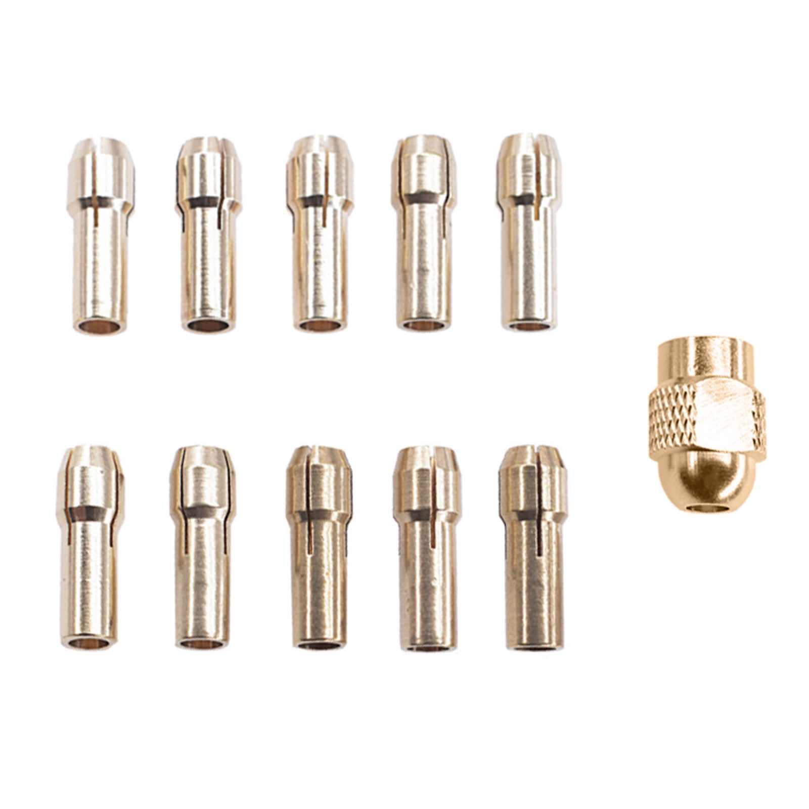 YIGSECU 11 Pcs Collet Chucks Set Copper Collet Chuck For Rotary Tool ...