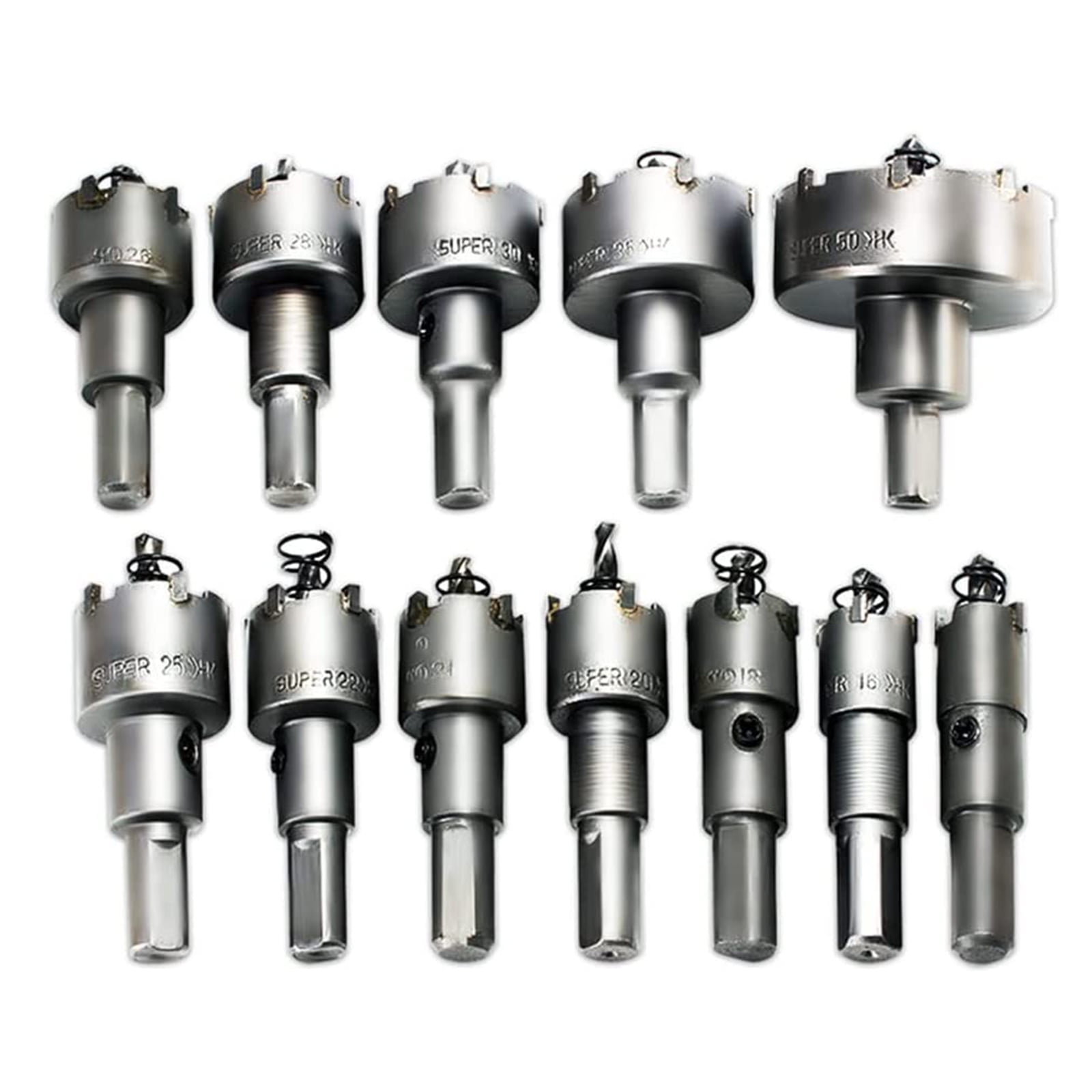 YIGSECU 12Pcs Hole Set Hole Cutter Set Metal Fit for Stainless Steel ...