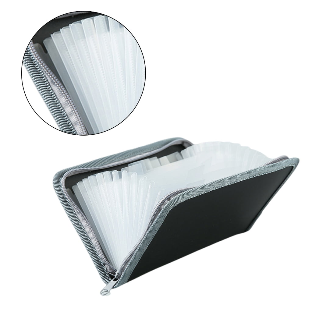 YIGSECU 13 Pocket Receipt Organiser Zippered Receipt Wallet Small ...