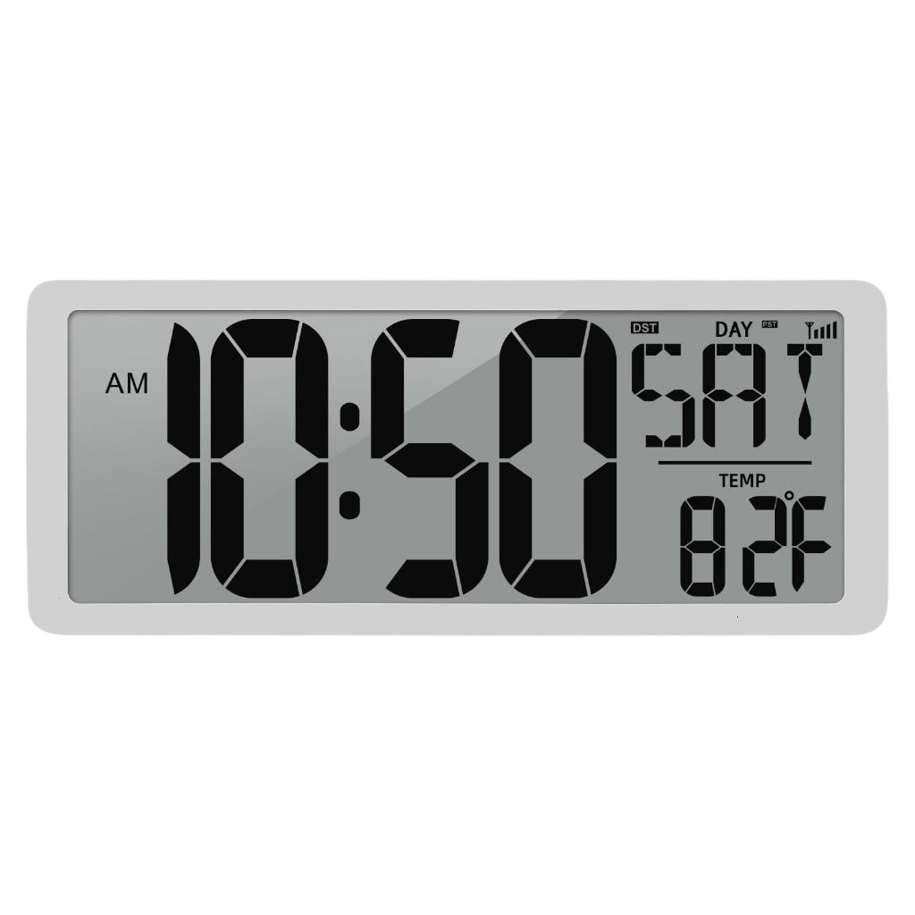 YIGSECU 14'' Digital Clock with Large Numerals, Temperature Readout and ...