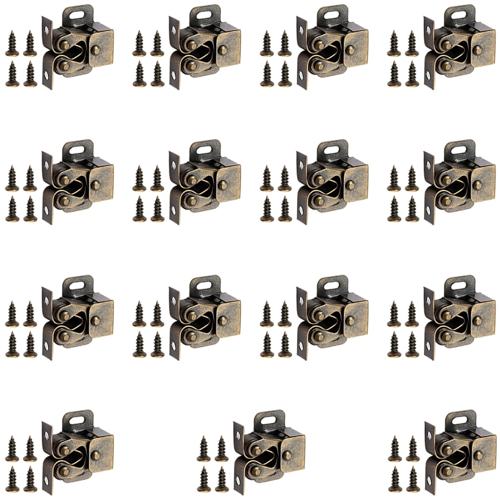 YIGSECU 15set Furniture Catches Double Roller Cabinet Lock Latches ...