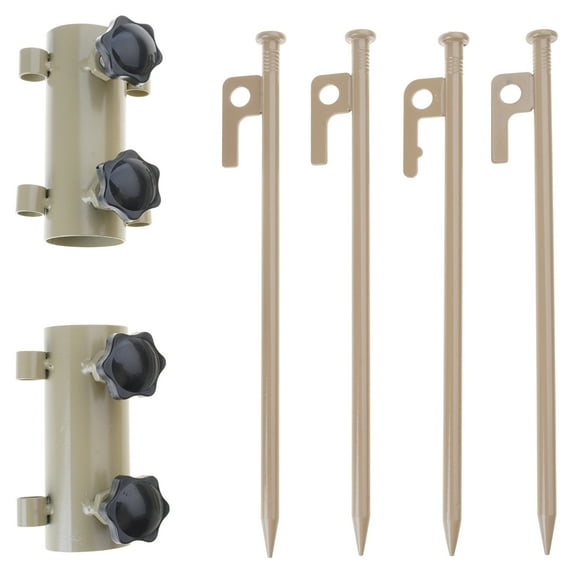 YIGSECU 1Set Canopies Tent Brackets Fixed Tube Solid Rod Anchors Secure ...