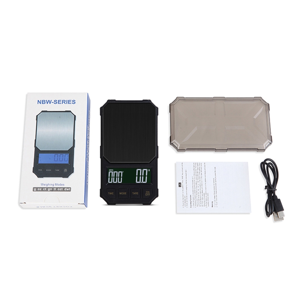 YIGSECU 1kg/2kg Coffee Scale Digital Display Pocket Kitchen Electronic Scale with Timer Backlit ...