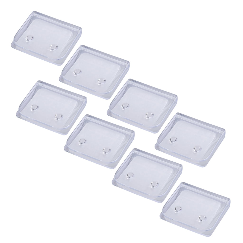 YIGSECU 2/4/8Pcs Clear Shower Splash Clips Windproof Splash Curtain Clamps Shower Splash Guard ...