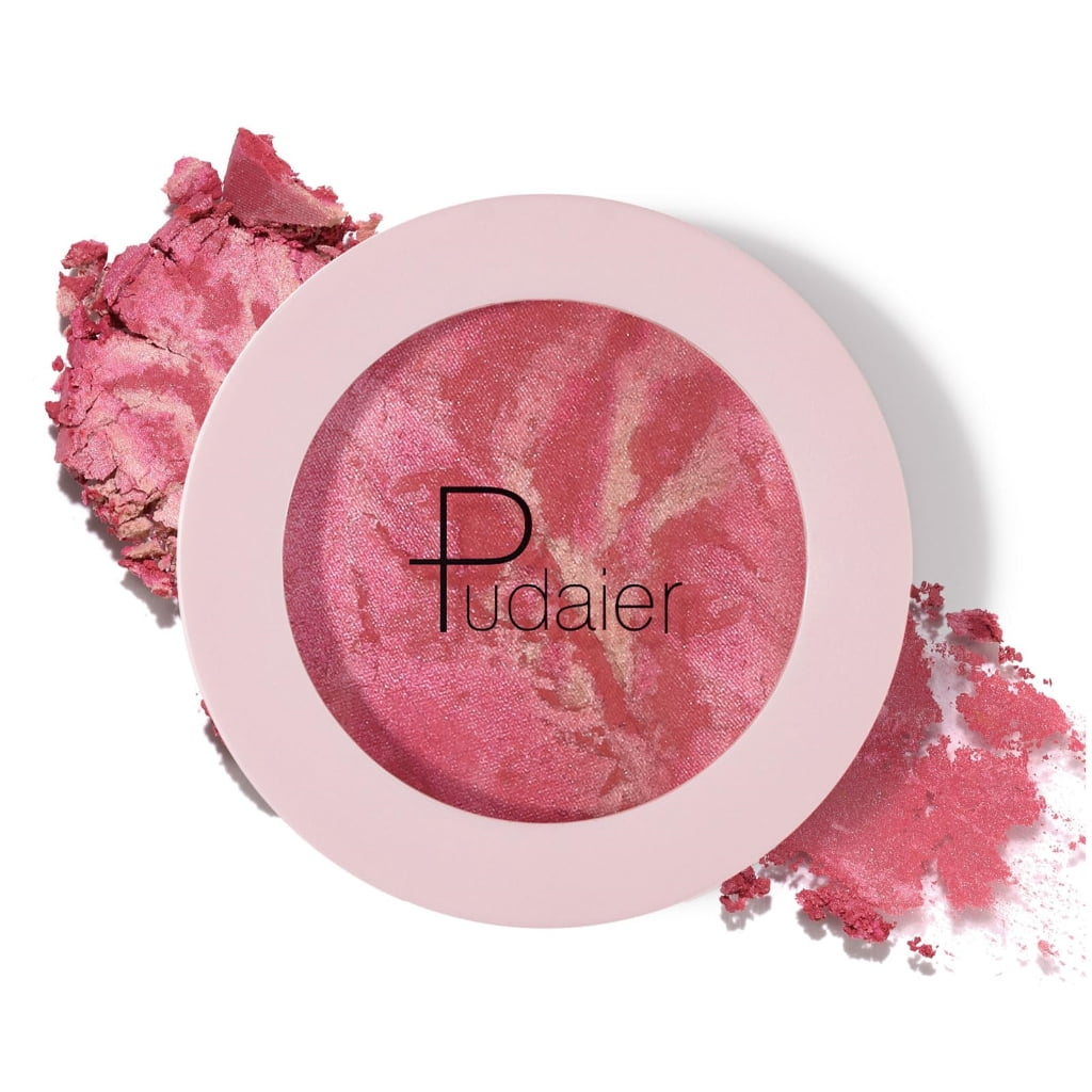 YIGSECU 2 in 1 Lasting Lighting Blushes Shimmery Powder Blushes Baked ...