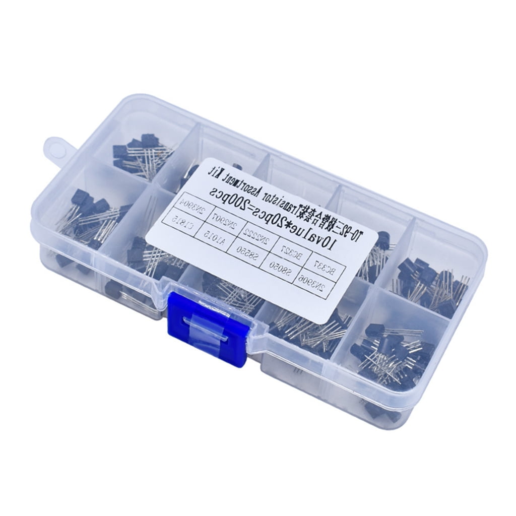 YIGSECU 200Pcs MultiPurpose Electric Component 3Pin Transistor TO-92 ...