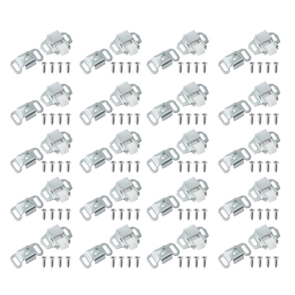 YIGSECU 20Pcs Double Roller Catches Hardware Zincs Alloys Cabinet ...
