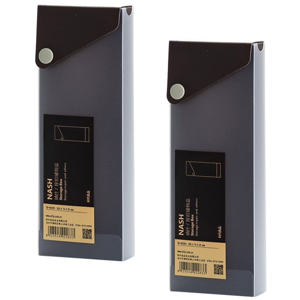 YIGSECU 2Pcs Pull out Pencil Case Pen Box Sketch Pencil Container ...