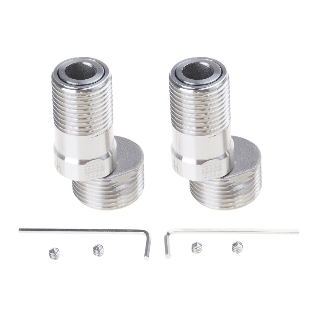 YIGSECU 2pcs Multipurpose Stainless Steel Shower Connectors 360 Degree ...