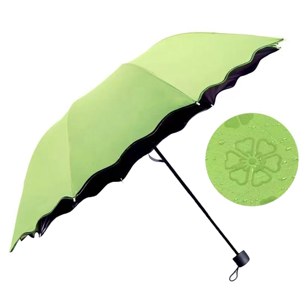 YIGSECU 3 Folding Umbrella Manual Large Sunscreen Sunshade Umbrella Sun ...