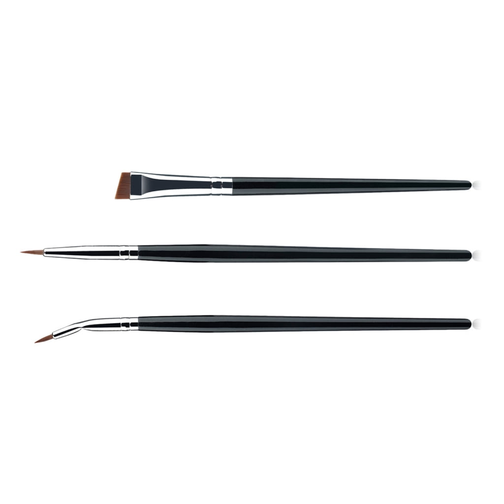 YIGSECU 3 Pieces Professional Angled Eyeliners Brush Set With Soft ...