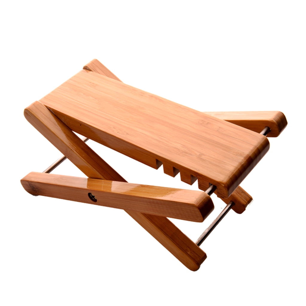 YIGSECU 3 Position Height Adjustable Solid Wood Guitar Footstool, 3 ...