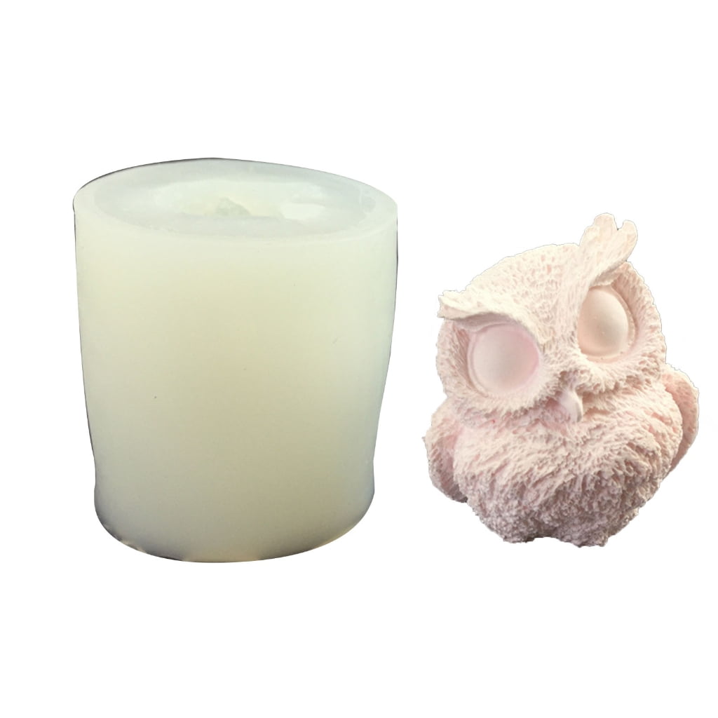 YIGSECU 3-dimensional Mold Owl Shape Craft Art Silicone Mold for Making ...