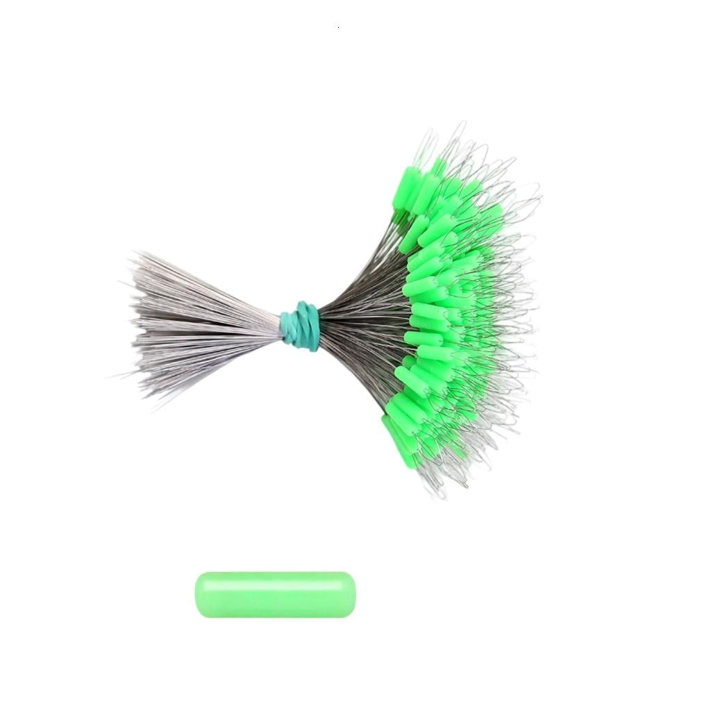 YIGSECU 300Pcs Silicone Fishing Float Bobbers Stoppers Oval/Cylinder ...