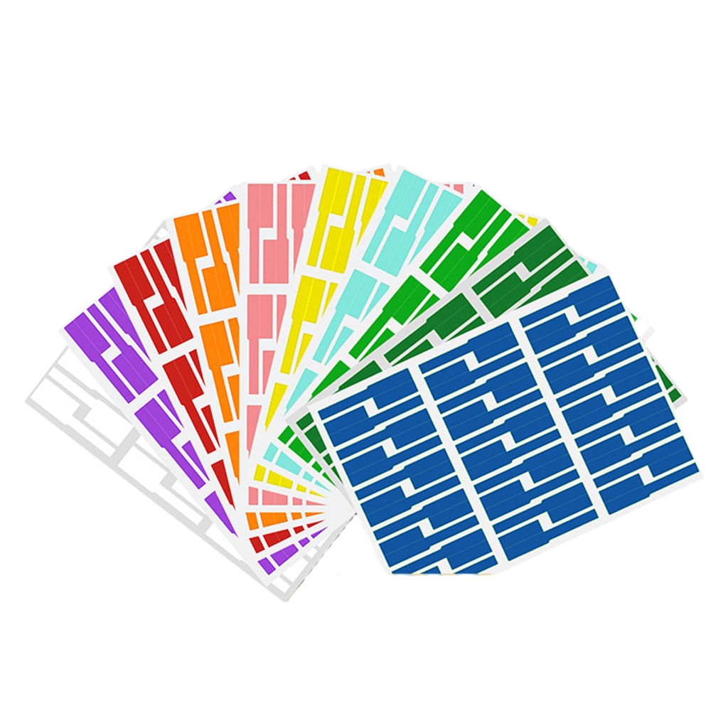 YIGSECU 300Pieces Cable Labels 10 Colors Cable Labelling Labels ...